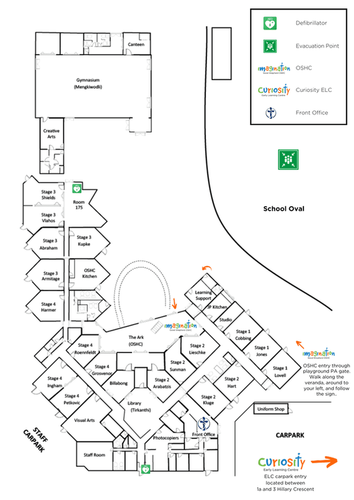 School Map - Good Shepherd Lutheran School